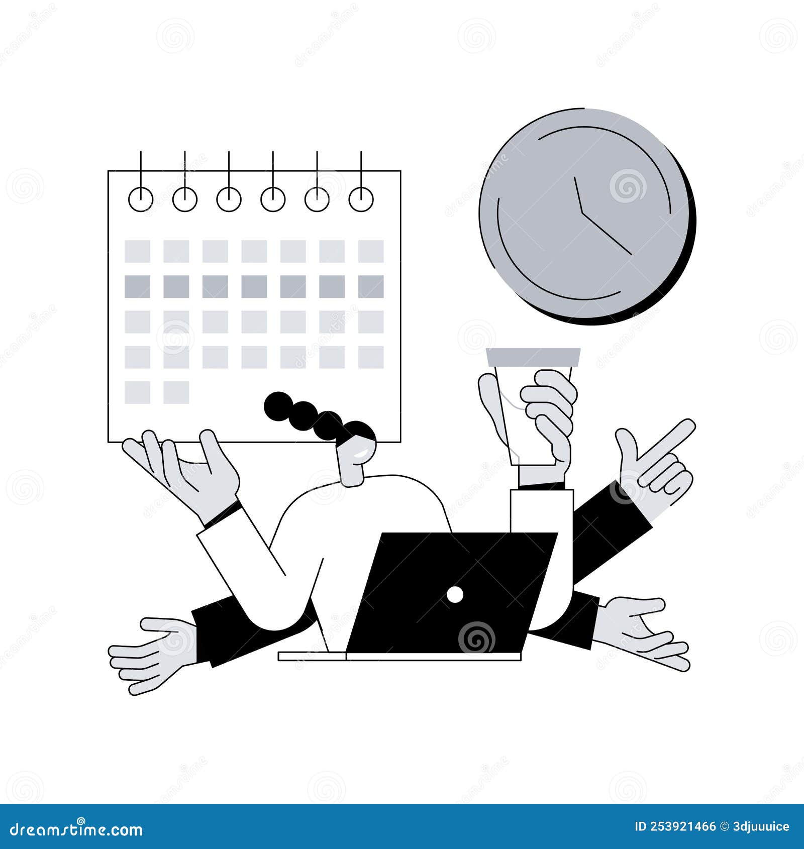 Productivity Abstract Concept Vector Illustration. Stock Vector ...