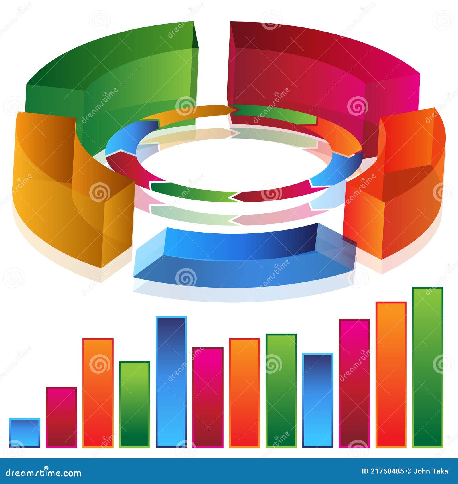 Productivity Bar Chart stock vector. Illustration of productivity ...
