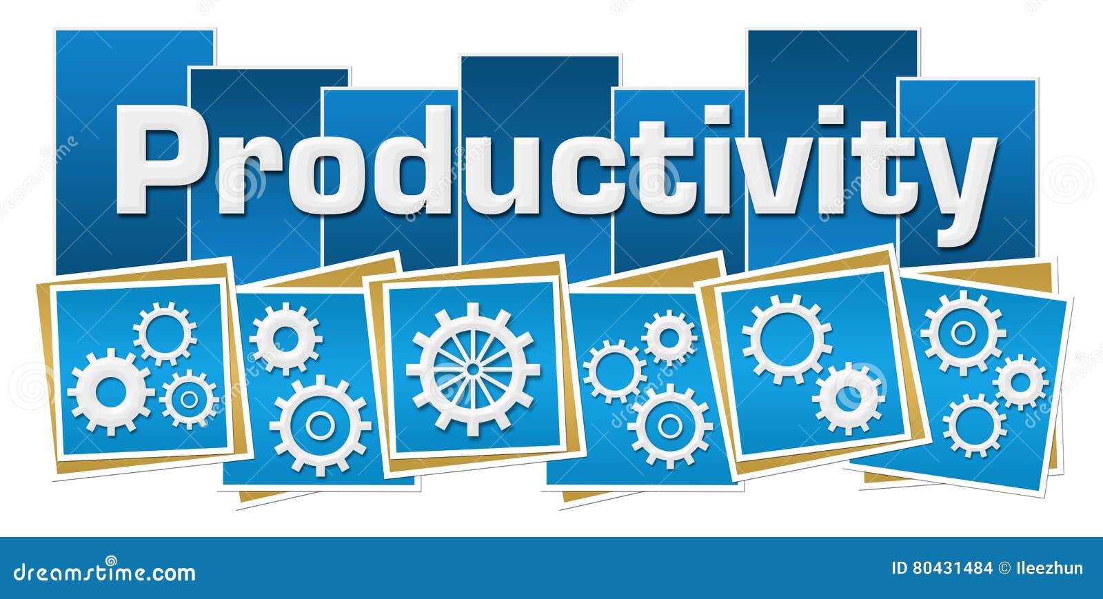 Productivity Blue Squares Stripes Stock Illustration - Illustration of ...