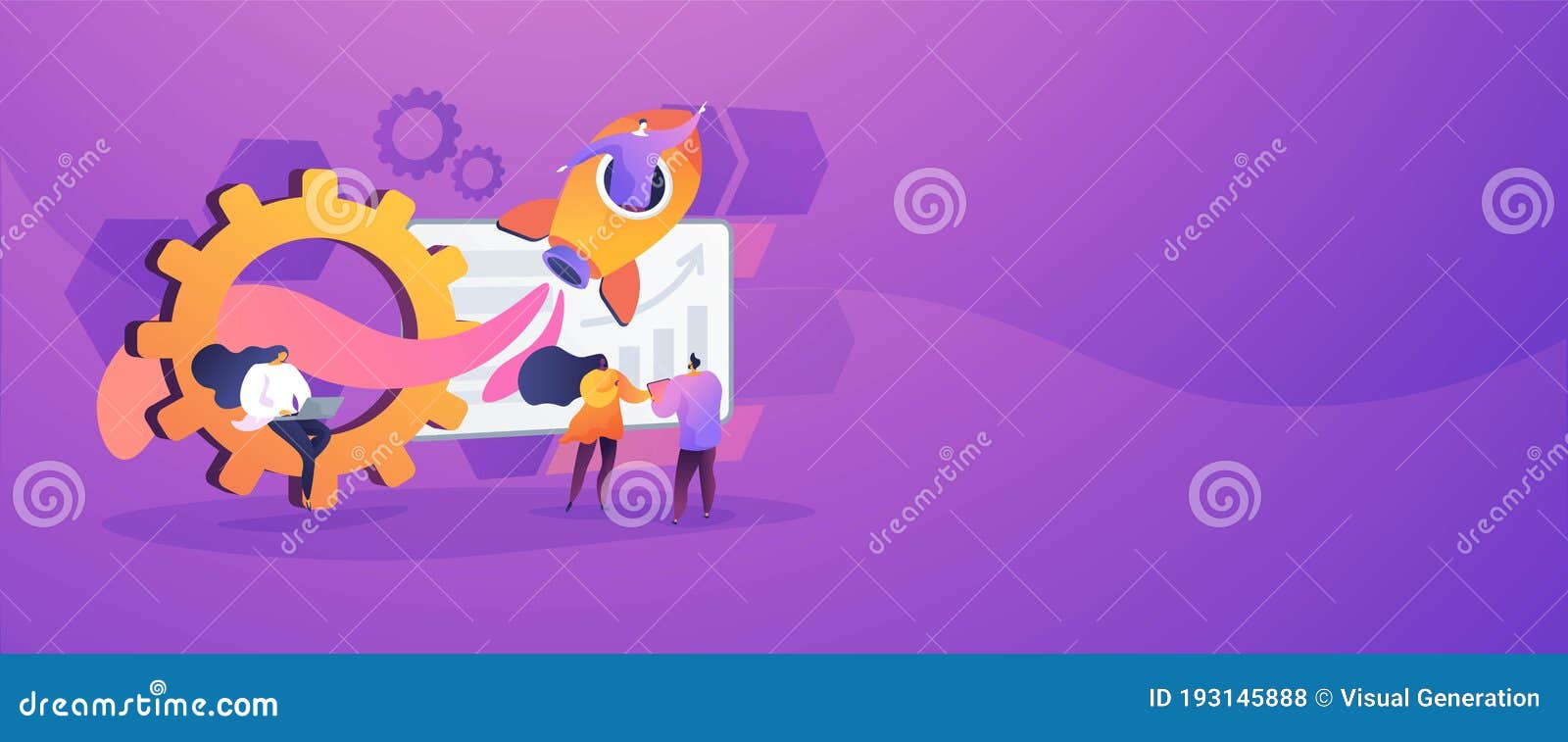 Productivity Concept Banner Header Stock Vector - Illustration of ...