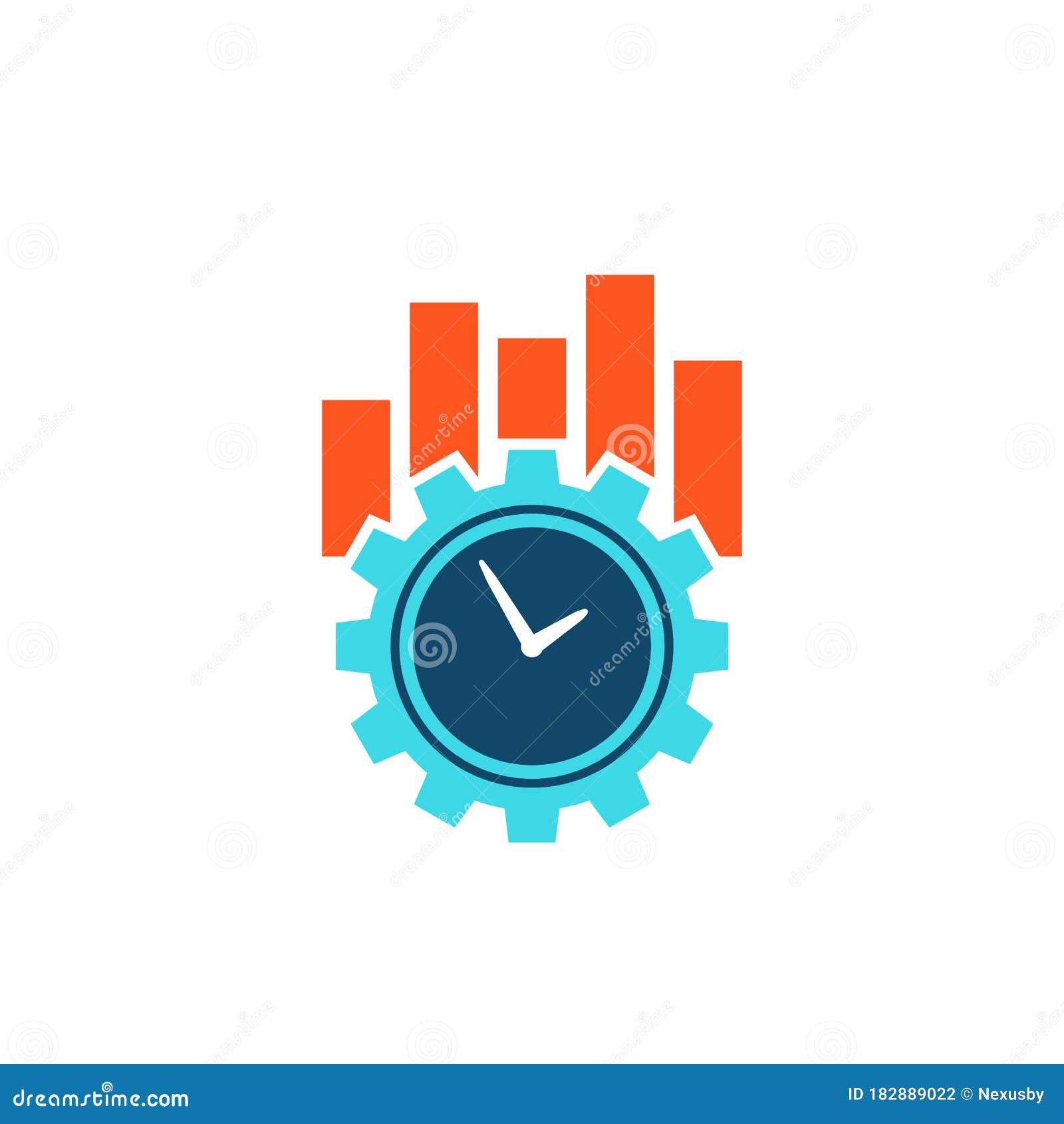 Productivity and Efficiency Concept, Vector Icon Stock Vector ...