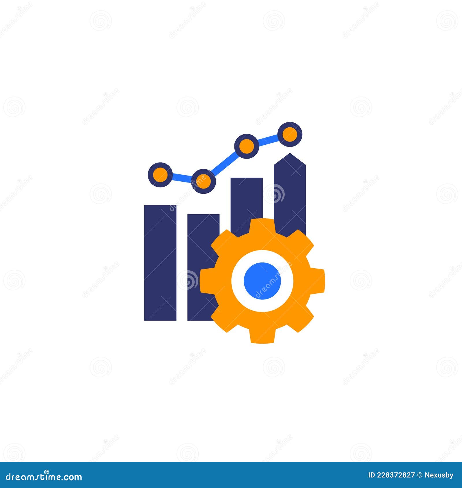 Productivity Growth Icon, Business Vector Stock Vector - Illustration ...