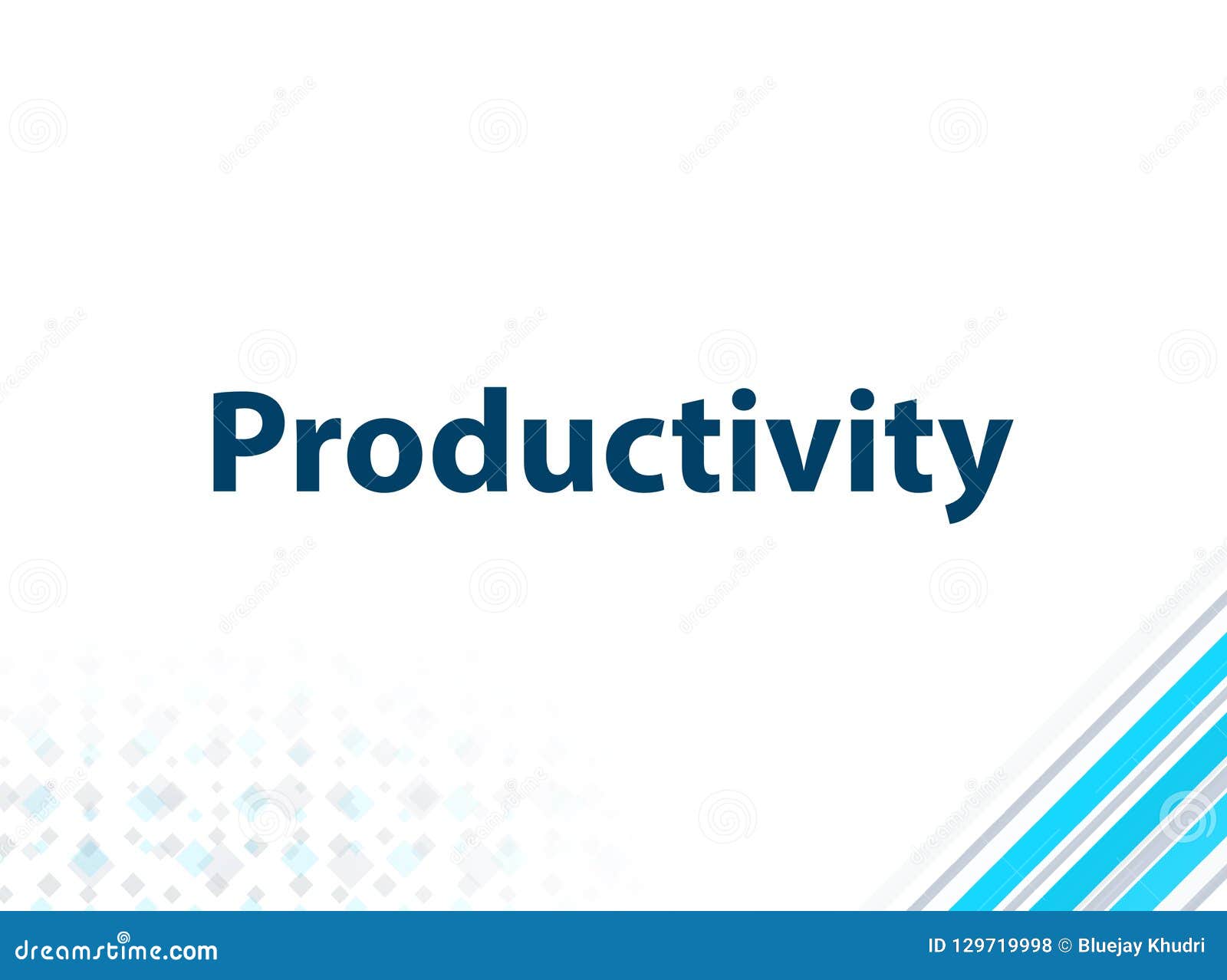 Productivity Modern Flat Design Blue Abstract Background Stock ...