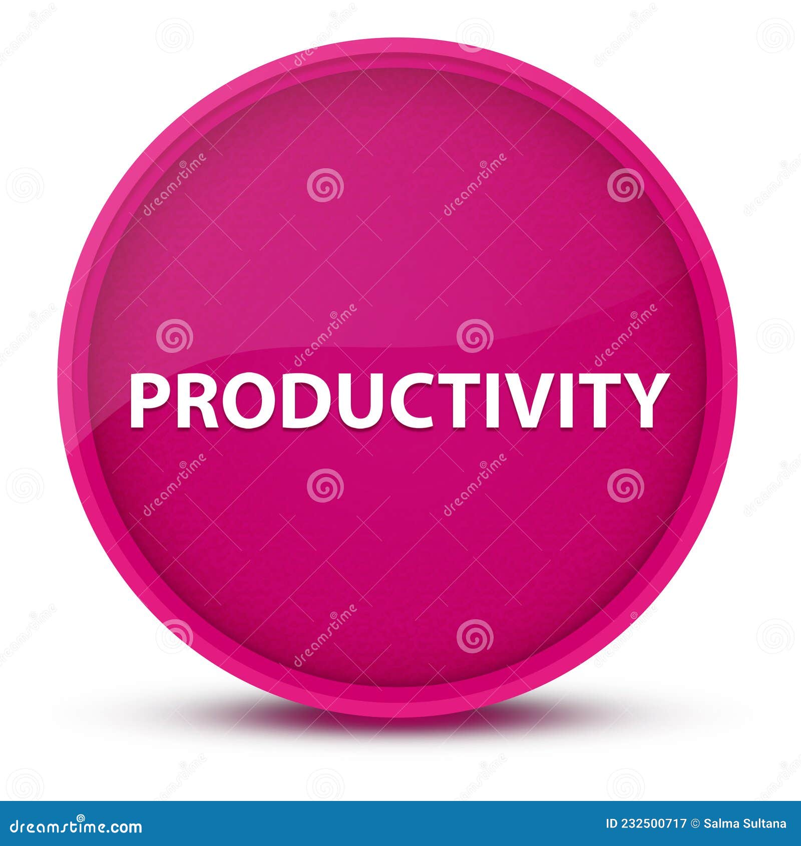 Productivity Luxurious Glossy Pink Round Button Abstract Stock ...