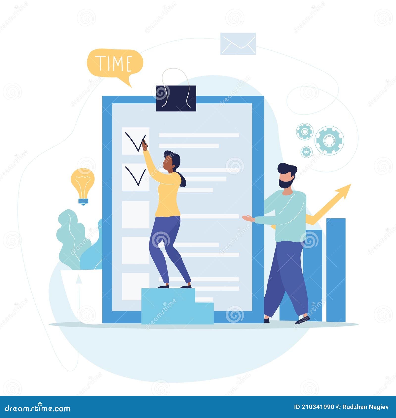 Productivity Management Abstract Concept Stock Vector - Illustration of ...