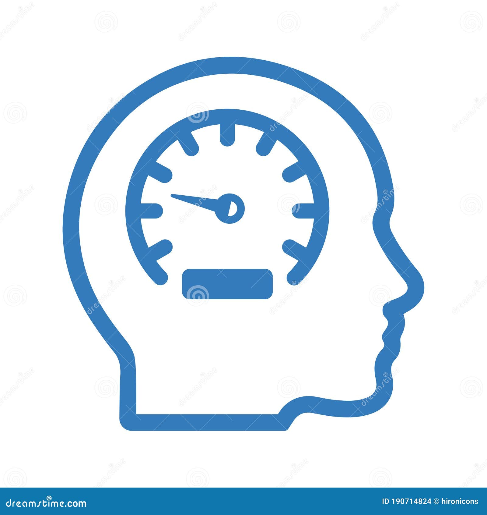 Productivity, Performance Icon / Blue Version Stock Vector ...