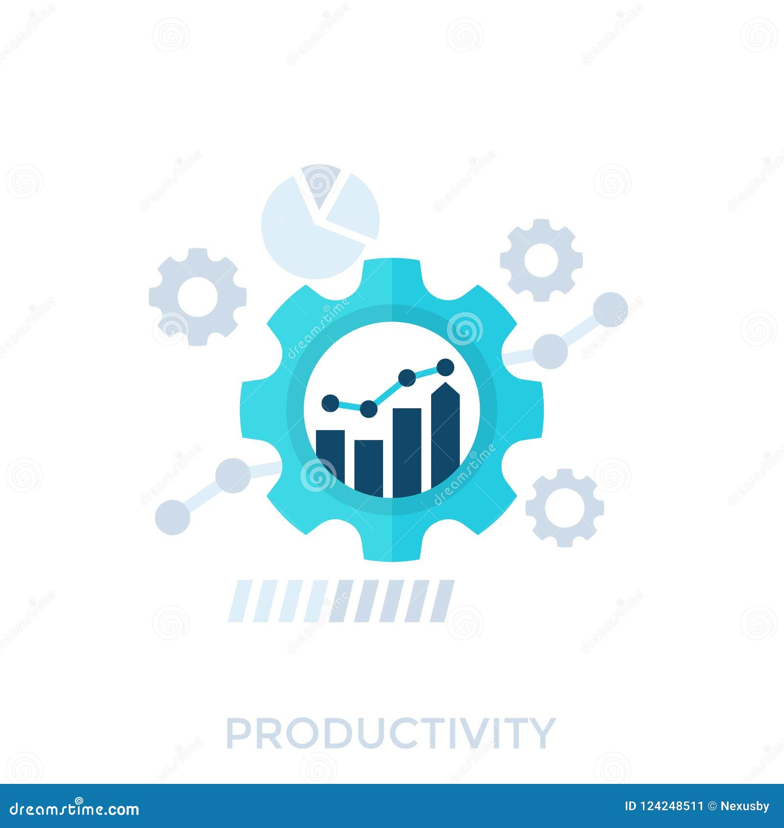 Productivity, Productive Capacity and Performance Stock Vector ...