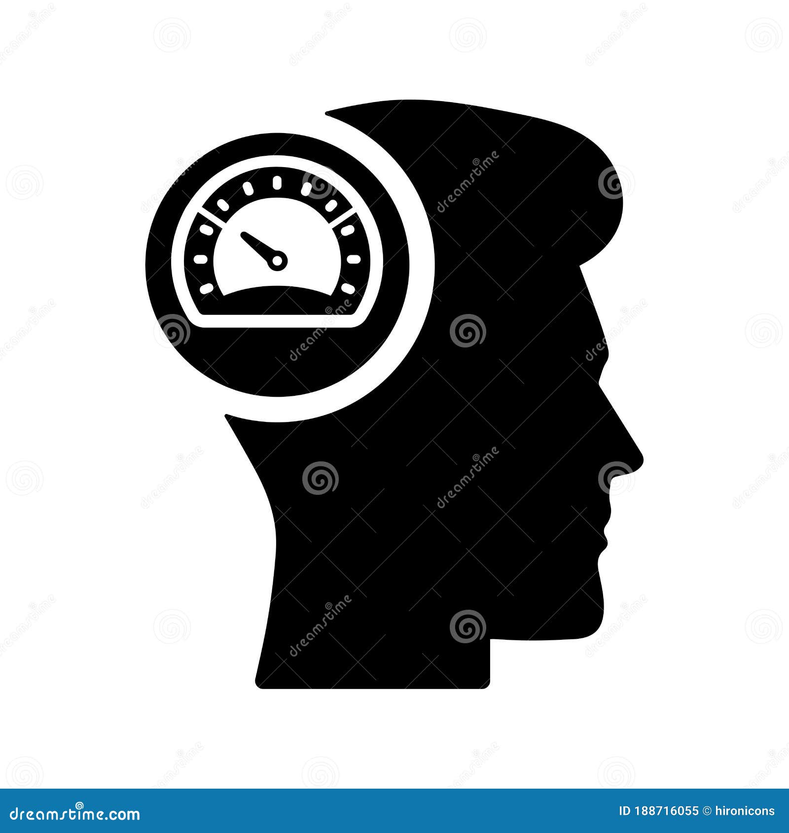 Productivity, Speed, Speedometer, Work Performance Black Icon Stock ...