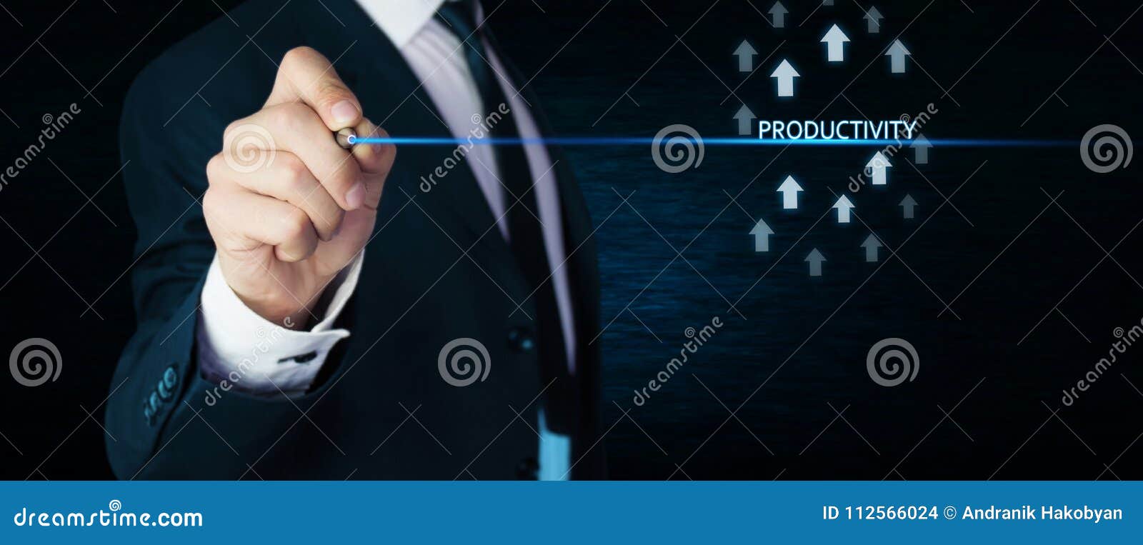 Productivity Text in Screen. Stock Photo - Image of manager, production ...