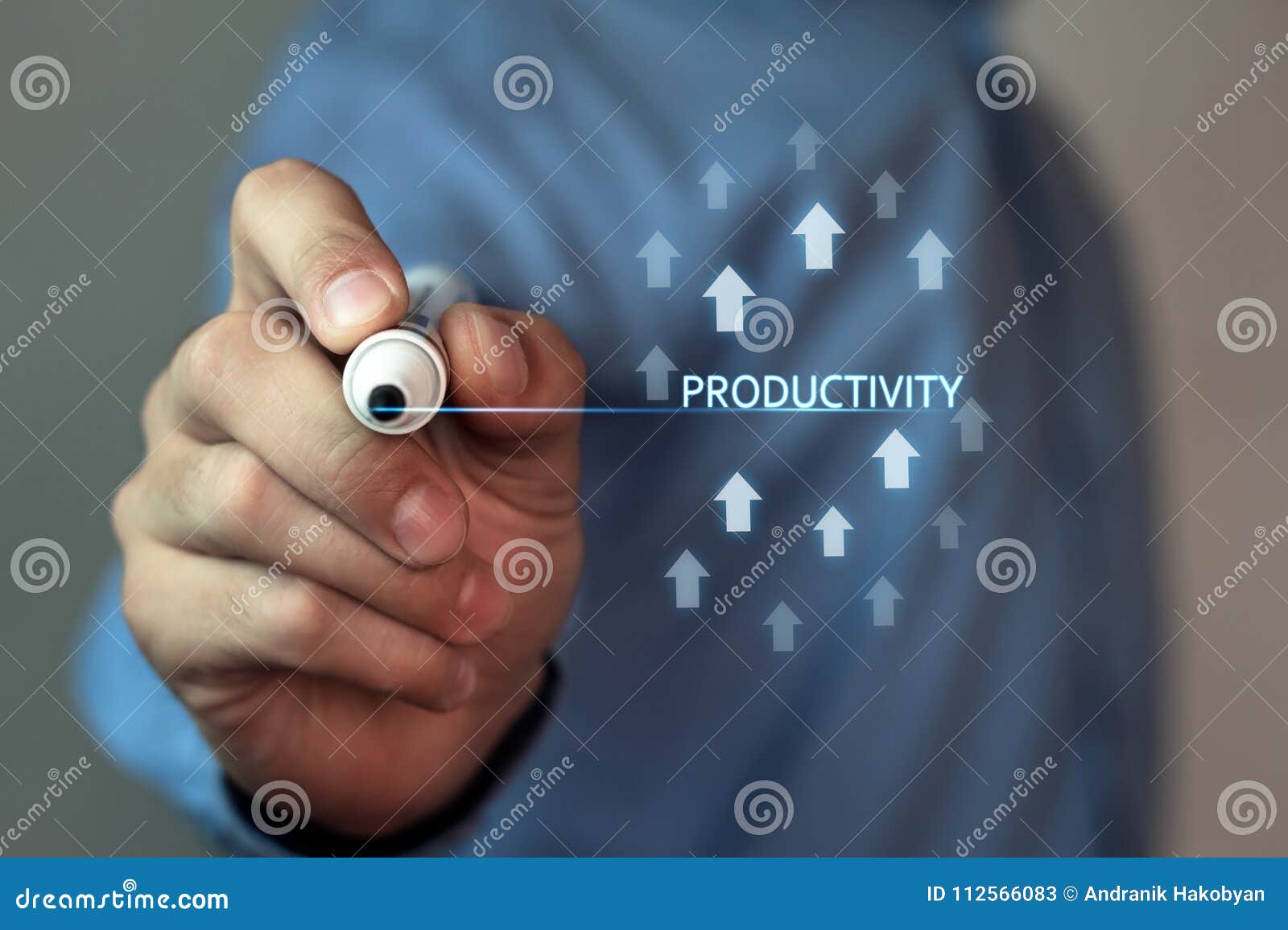 Productivity Text in Screen. Stock Image - Image of sign, efficiency ...