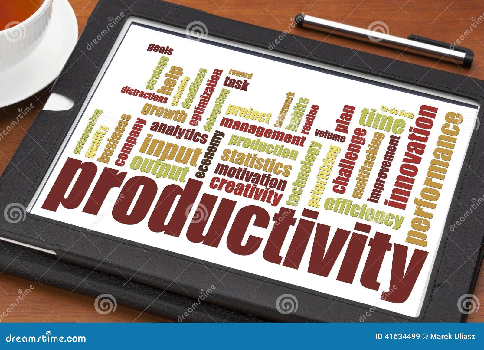 Productivity word cloud stock image. Image of word, goal - 41634499