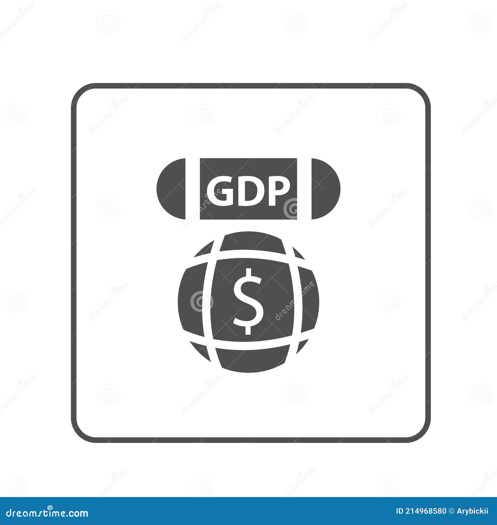 Producto Interior Bruto Pib Icono. Vector Ilustración del Vector ...