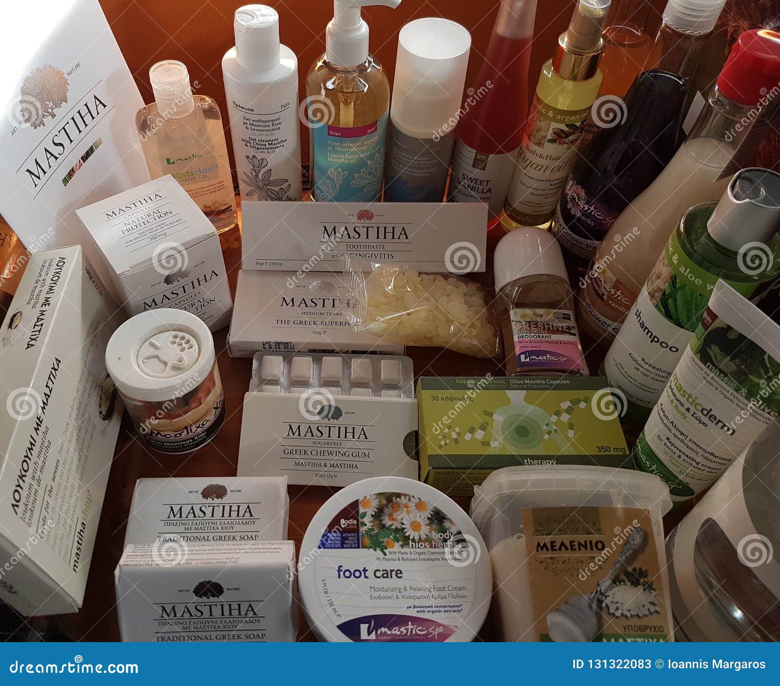 Productos de Masticha foto de archivo editorial. Imagen de resina ...