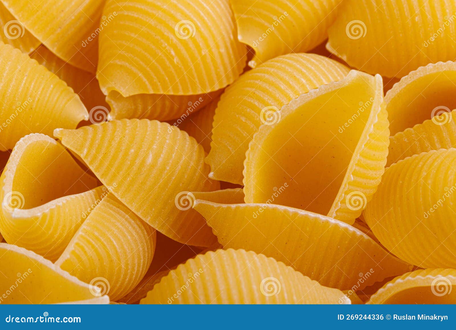 Productos De Pasta En Forma De Textura De Concha Foto de archivo ...