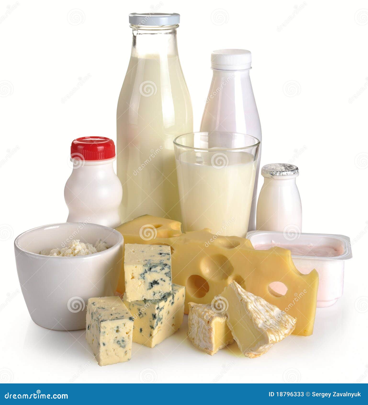 Productos lácteos imagen de archivo. Imagen de yogur - 18796333