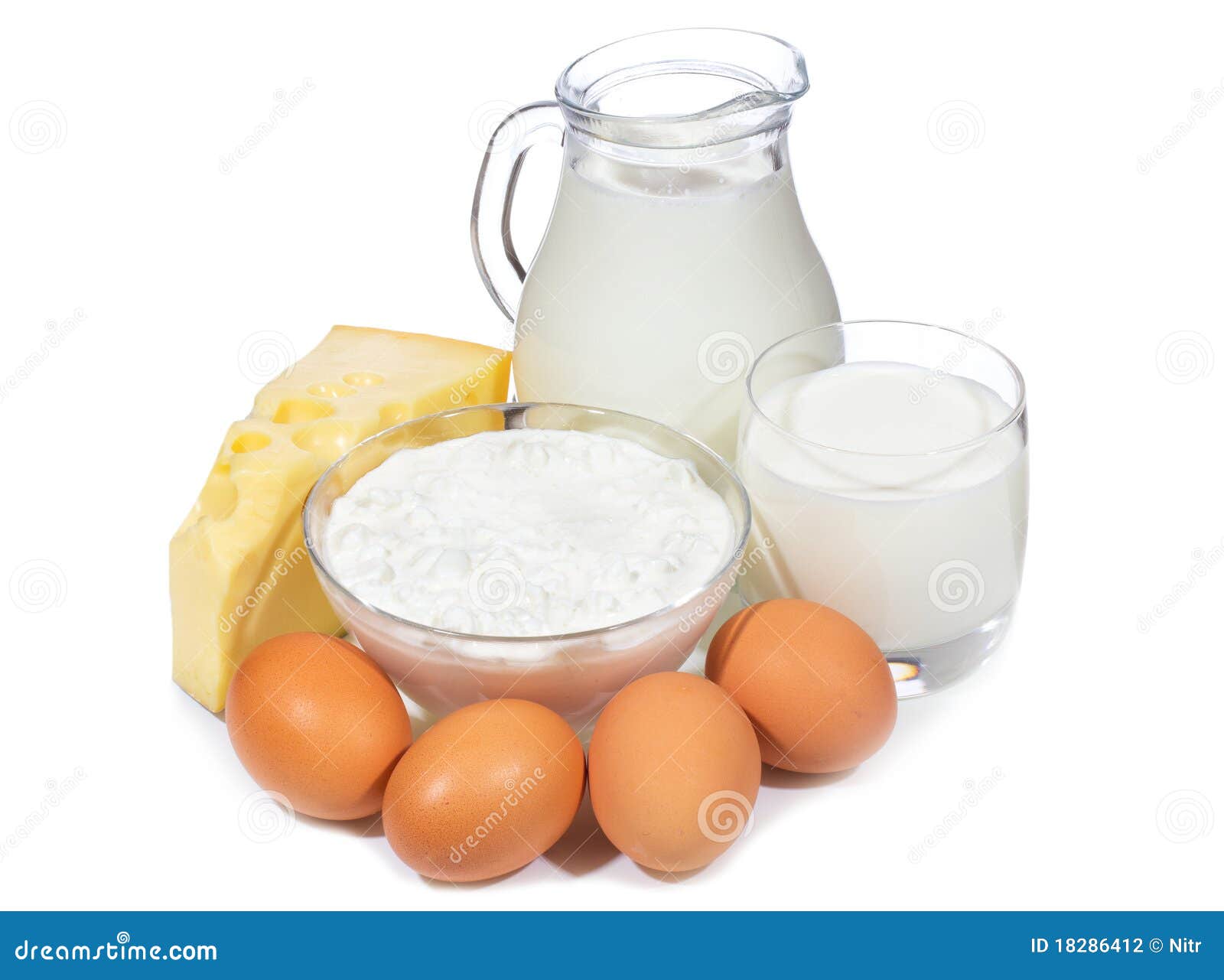 Productos lácteos y huevos foto de archivo. Imagen de bebida - 18286412