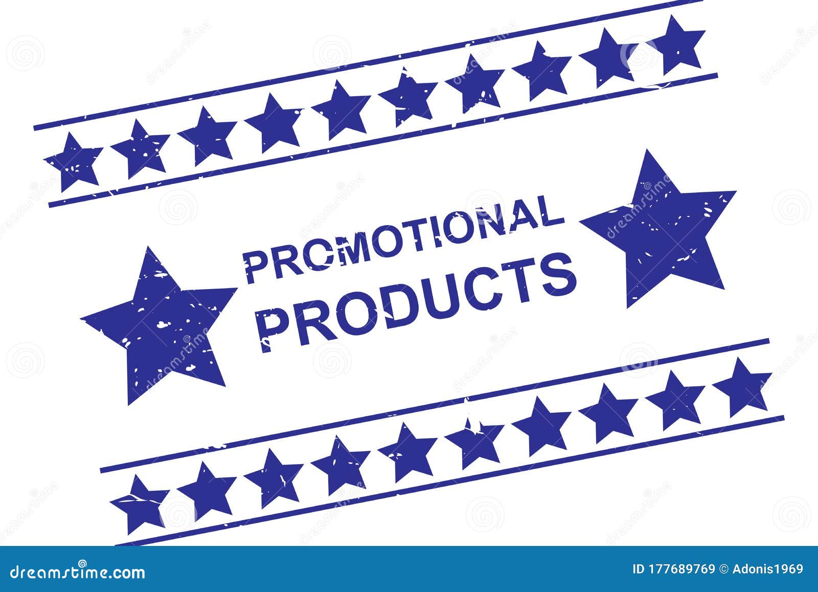 Promotional products stamp stock illustration. Illustration of ...