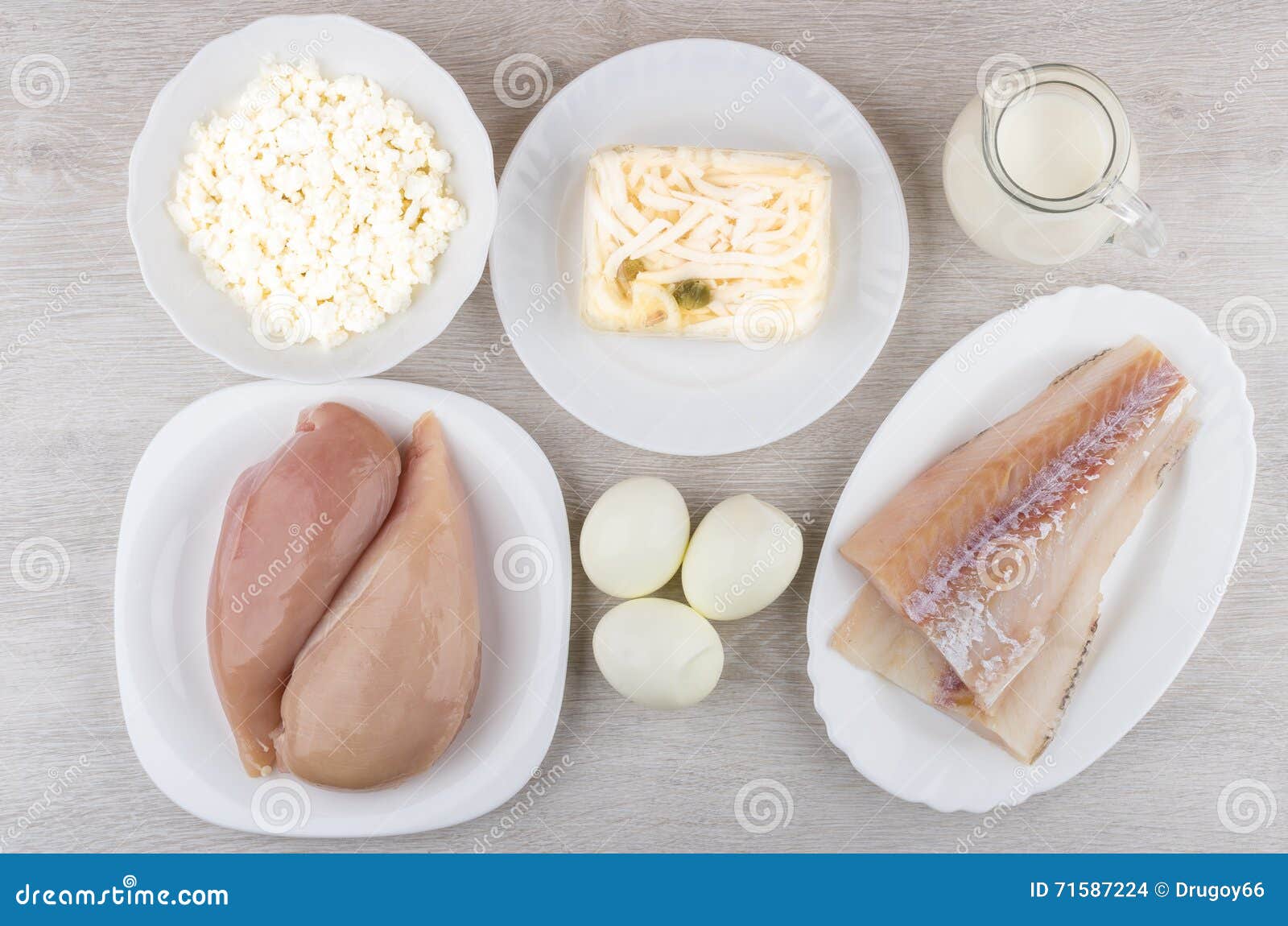 Products of Animal Origin, Containing Lot of Protein Stock Photo ...