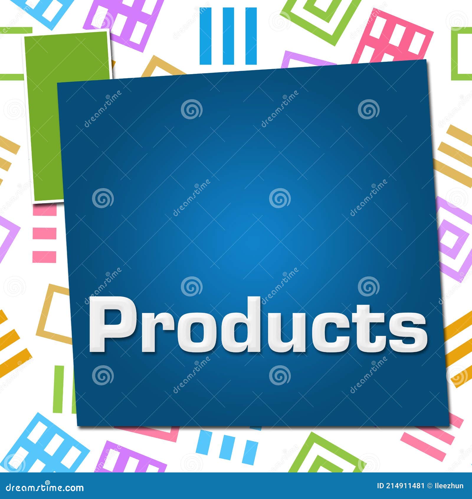 Products Colorful Basic Symbol Squares Stock Illustration ...