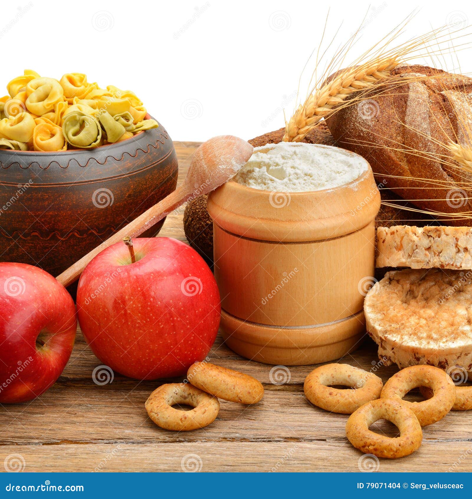 Products Made of Wheat on Table Stock Photo - Image of brown, bread ...