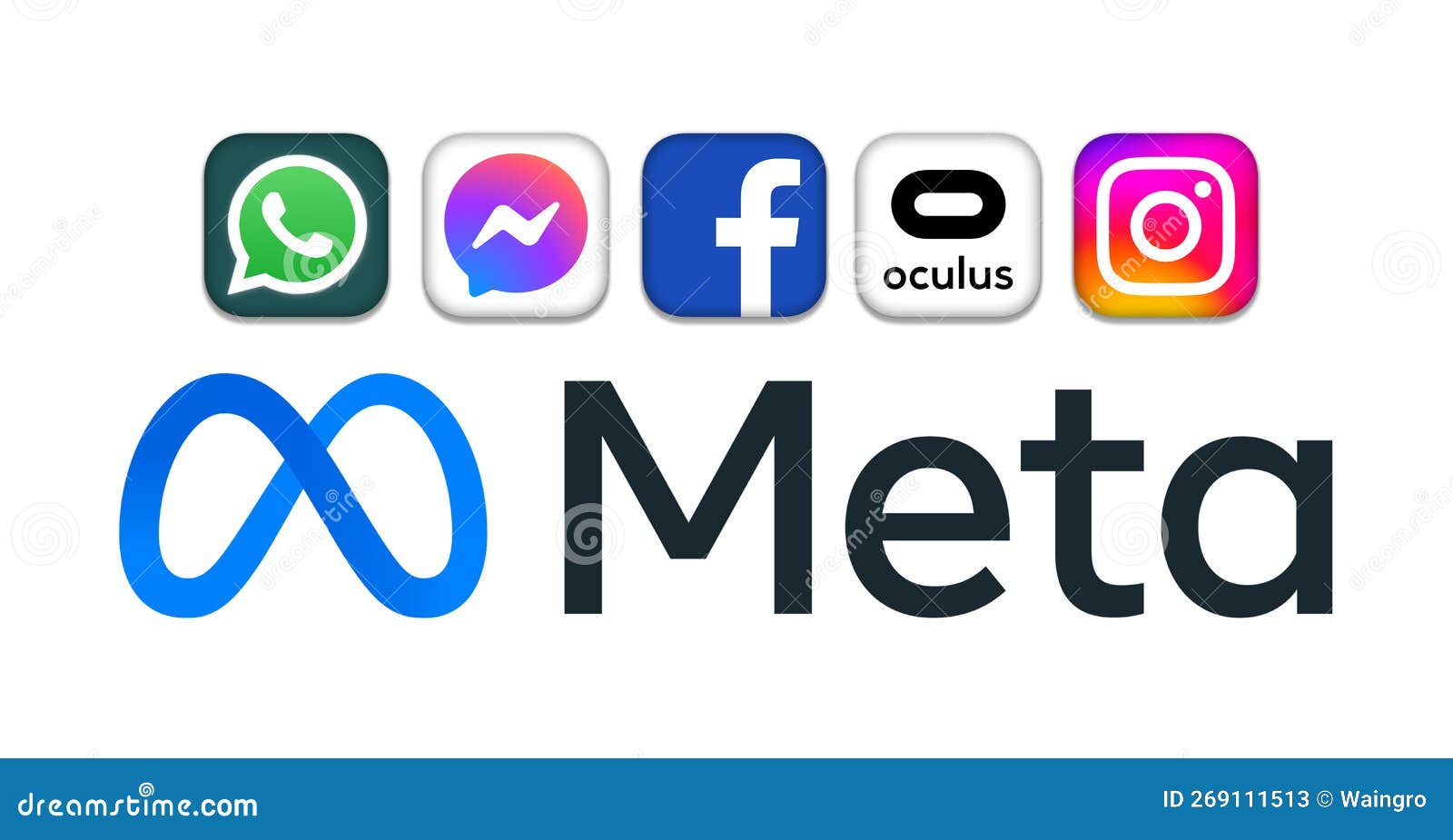 Products of Meta Platforms editorial stock photo. Image of whatsapp ...