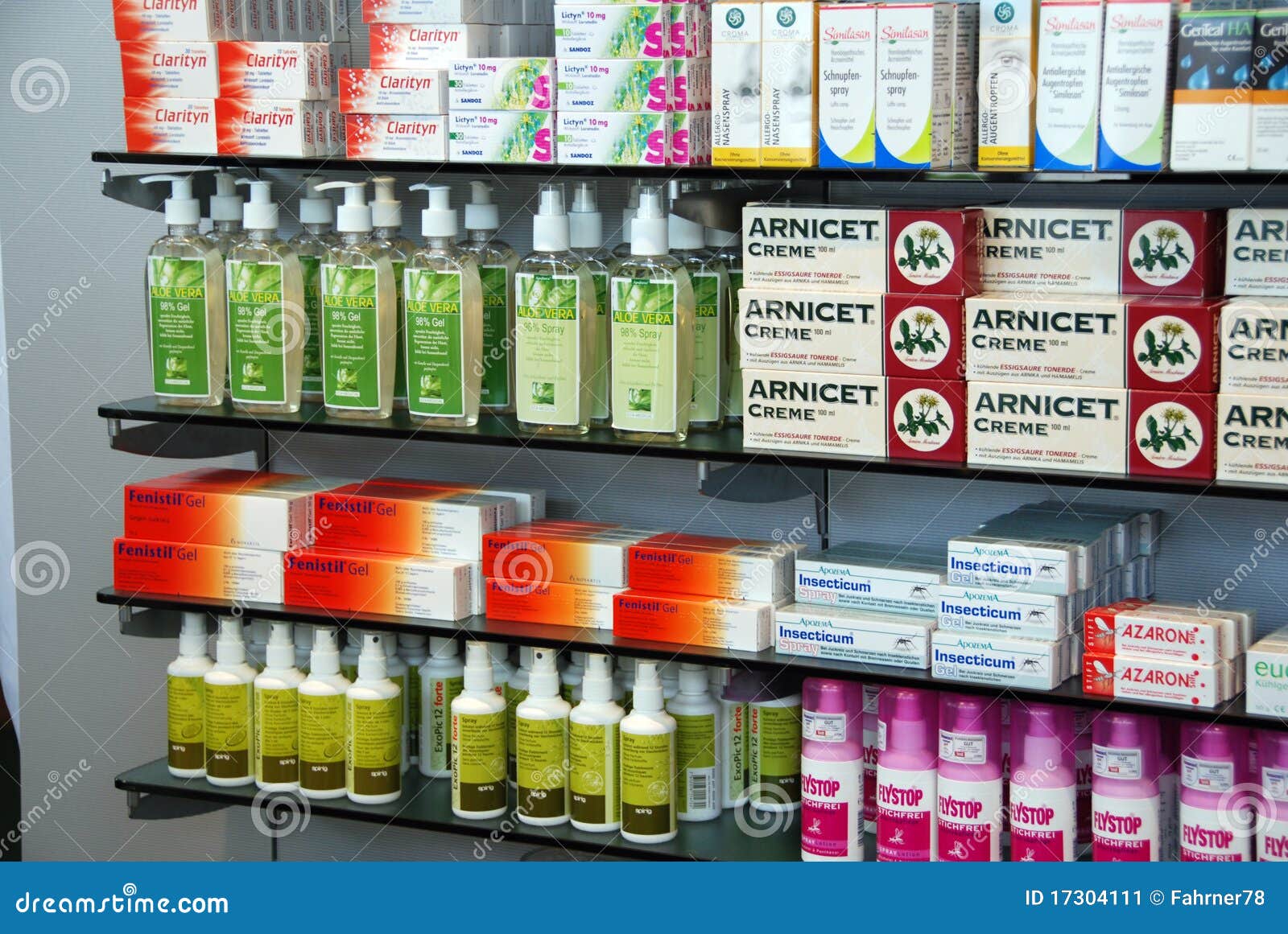 Products in Pharmacy editorial photo. Image of shelf - 17304111