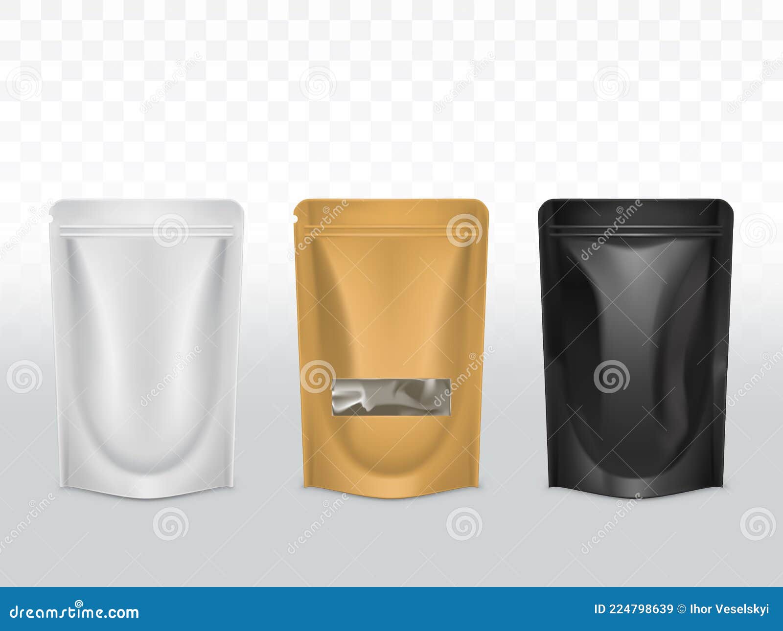 Products Polyethylene Packaging Realistic Vector Stock Vector ...