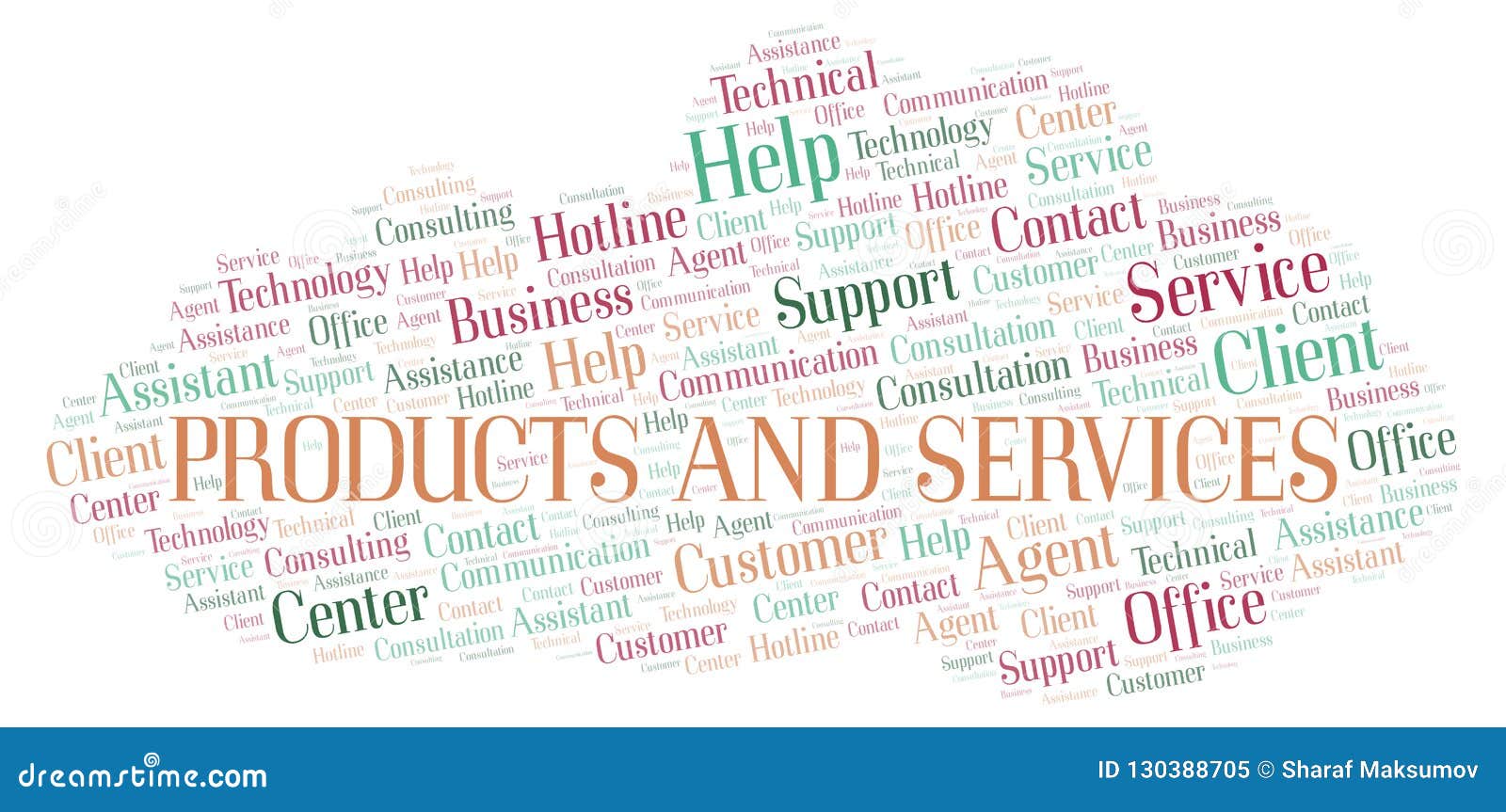 Products and Services Word Cloud. Stock Illustration - Illustration of ...