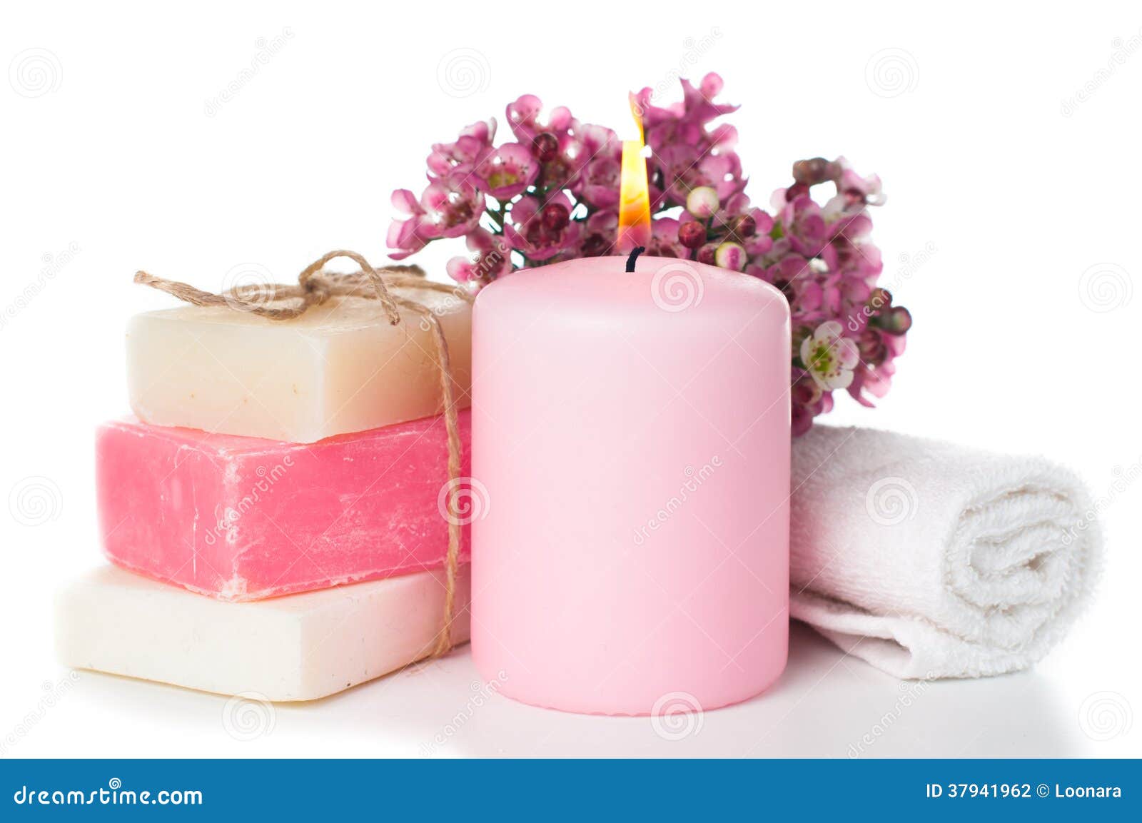 Products for spa in pink stock photo. Image of blossoms - 37941962
