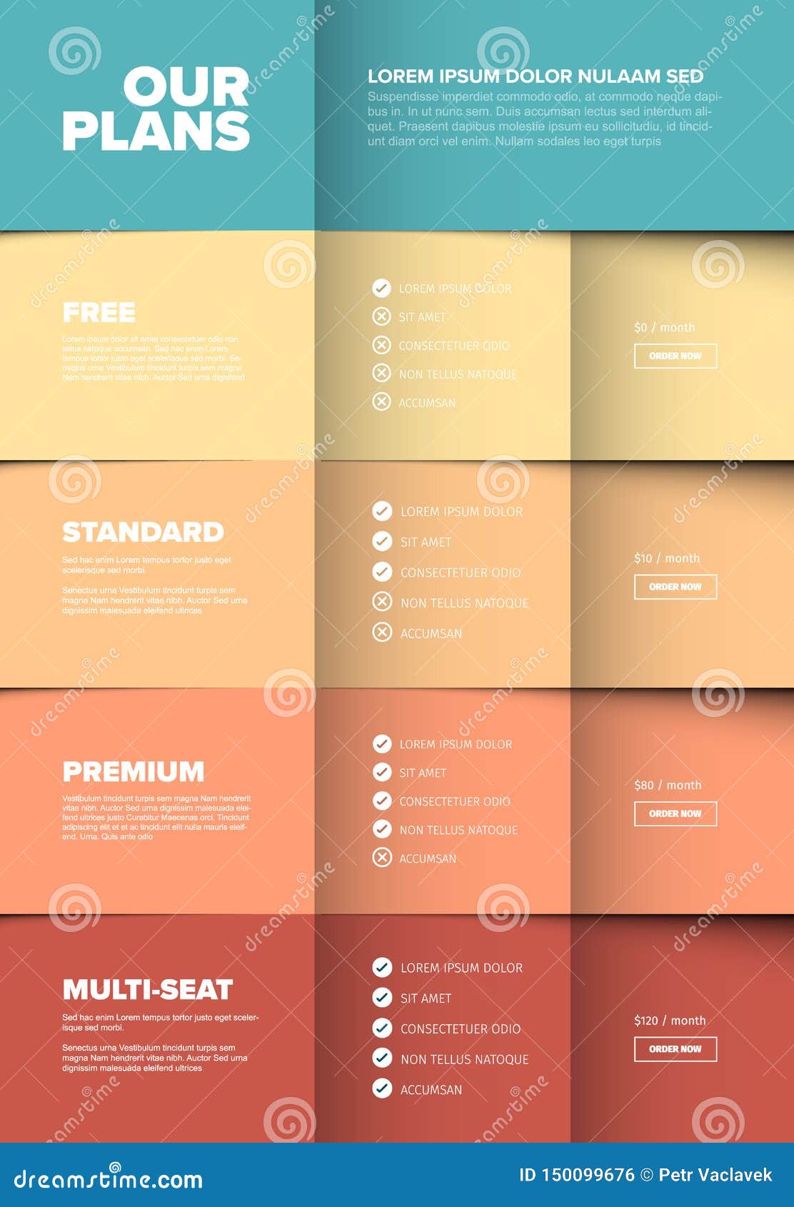 Products Versions Feature And Price List Table Vector Illustration ... Products Versions Feature And Price List Table Vector Illustration ...