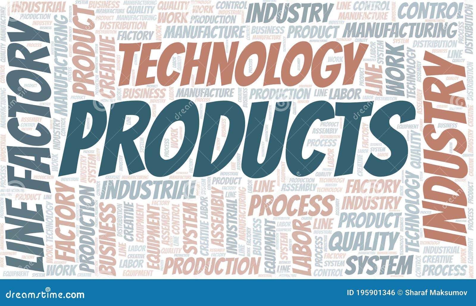 Products Word Cloud Create with Text only. Stock Illustration ...