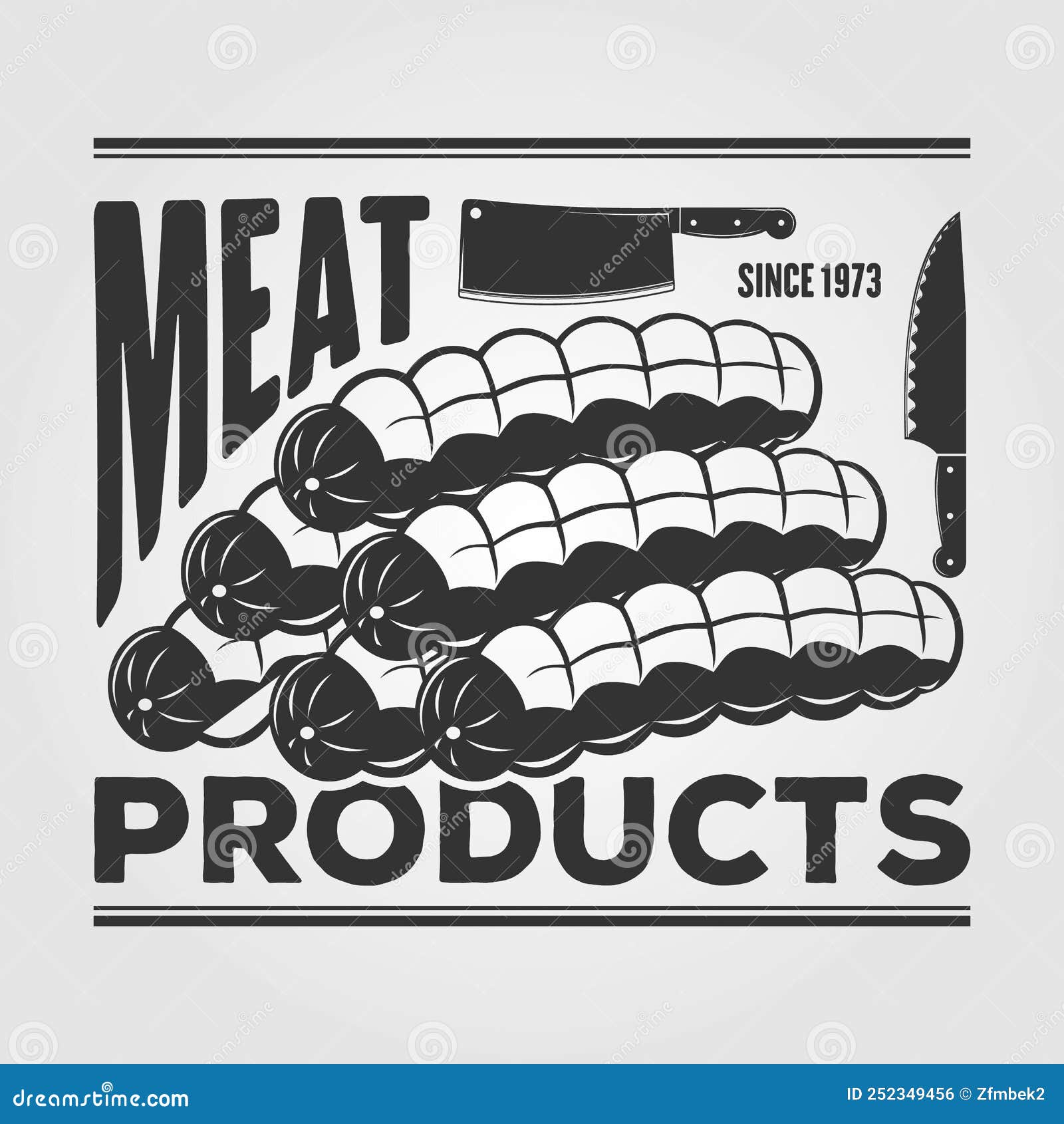 Produit De Viande Logo Logo Marque Illustration de Vecteur ...