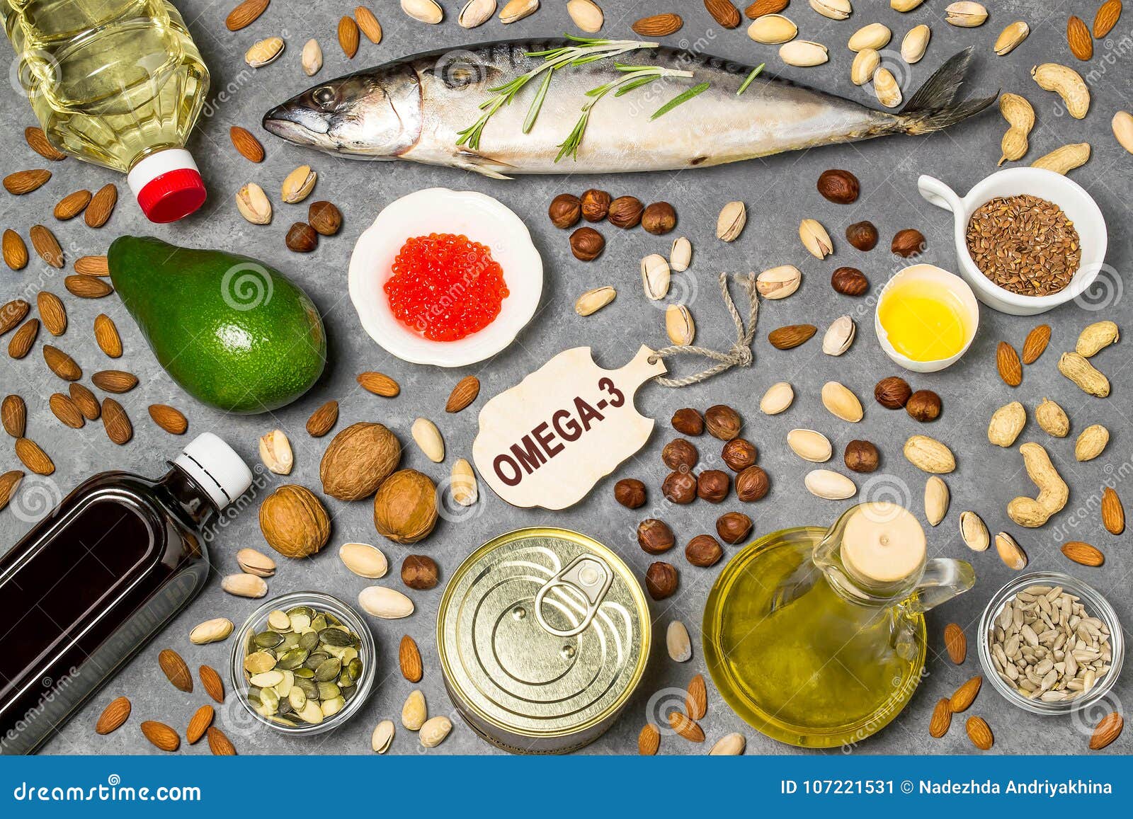 Produits - Source Des Acides Gras Omega-3 Image stock - Image du ...