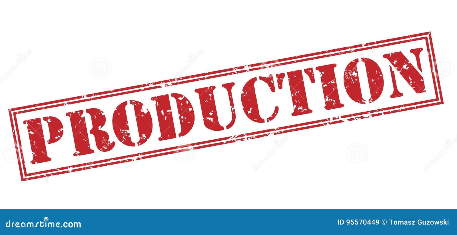 Produktionsstempel stock abbildung. Illustration von stempel - 95570449