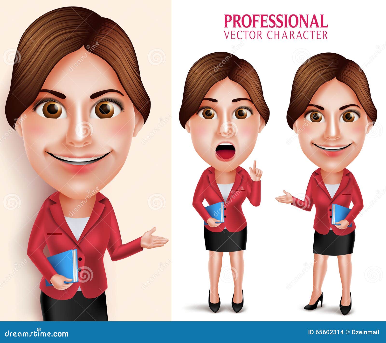 Profesor De Escuela Profesional Vector Character Smiling Que Sostiene ...
