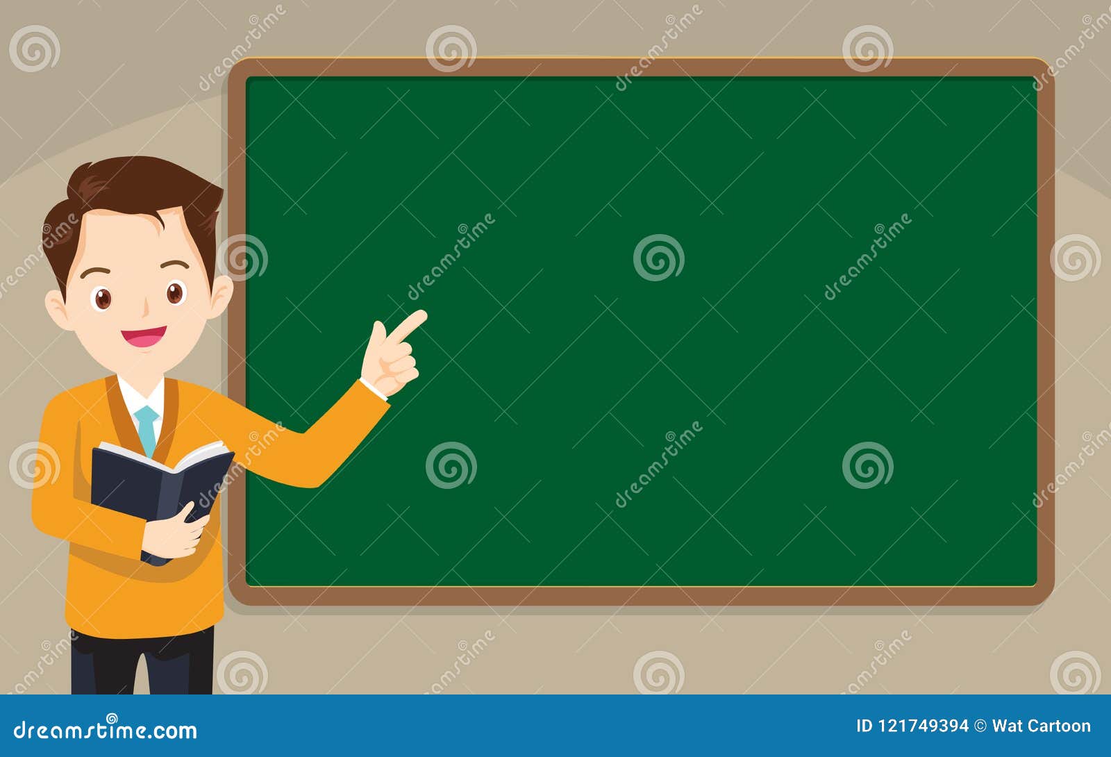 Profesor Que Se Coloca Delante De La Pizarra Ilustración del Vector ... Profesor Que Se Coloca Delante De La Pizarra Ilustración del Vector ...