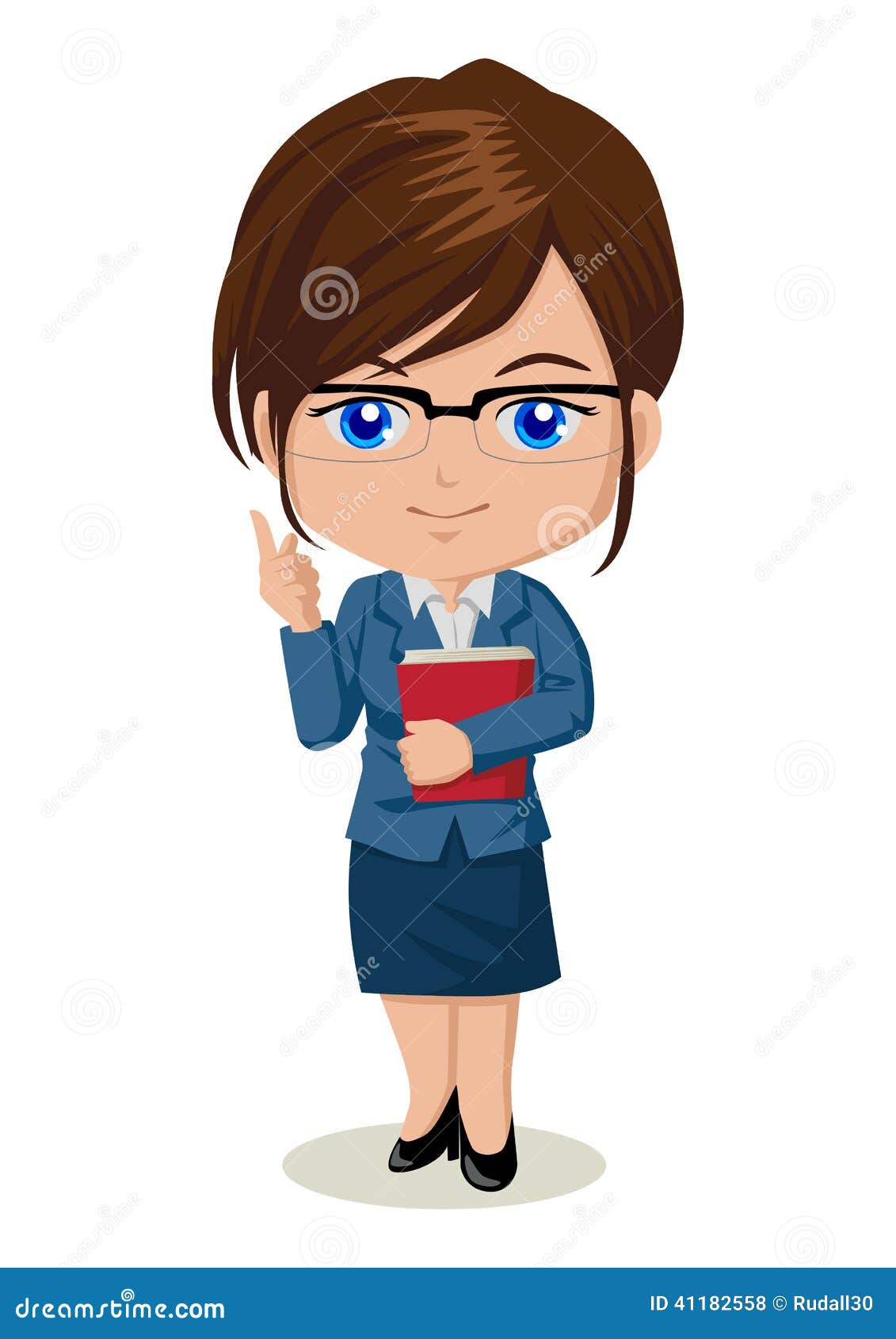 Professeur illustration de vecteur. Illustration du assez - 41182558