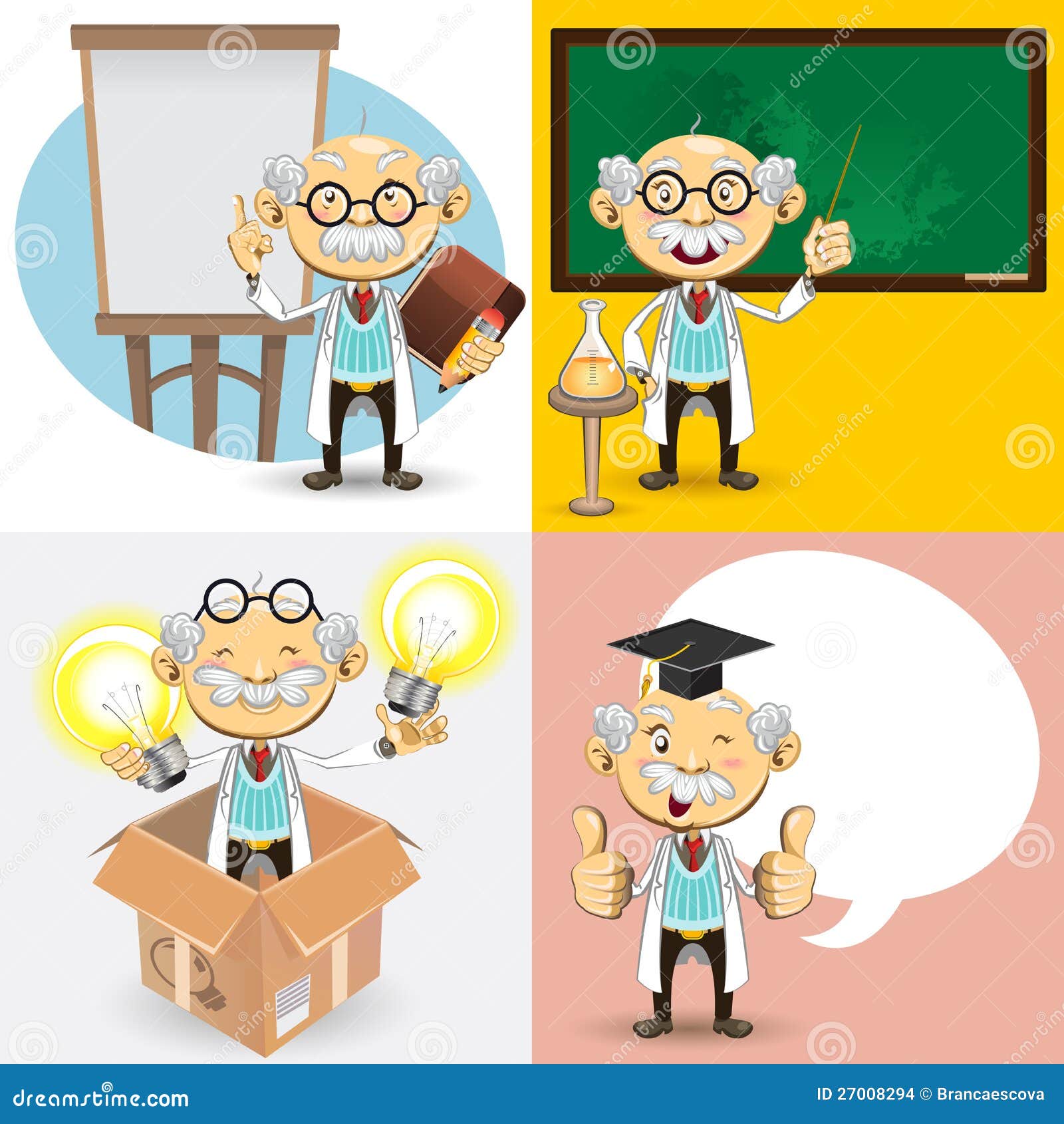 Professeur Characters illustration de vecteur. Illustration du ...