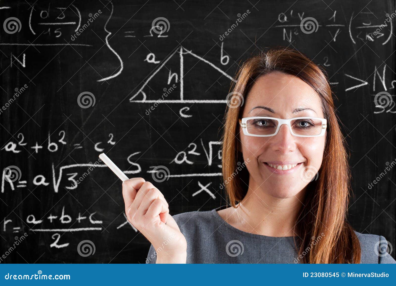 Professeur de maths image stock. Image du géométrie, solution - 23080545