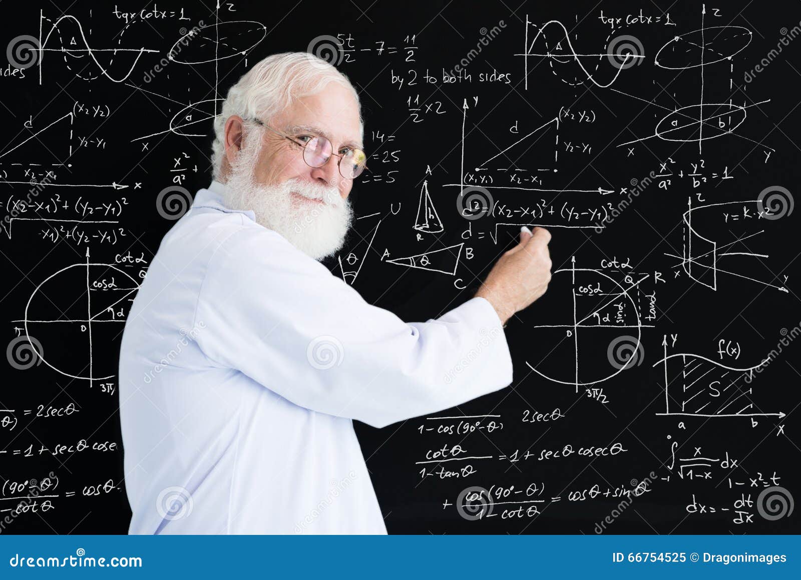 Professeur de maths image stock. Image du caucasien, graphique - 66754525