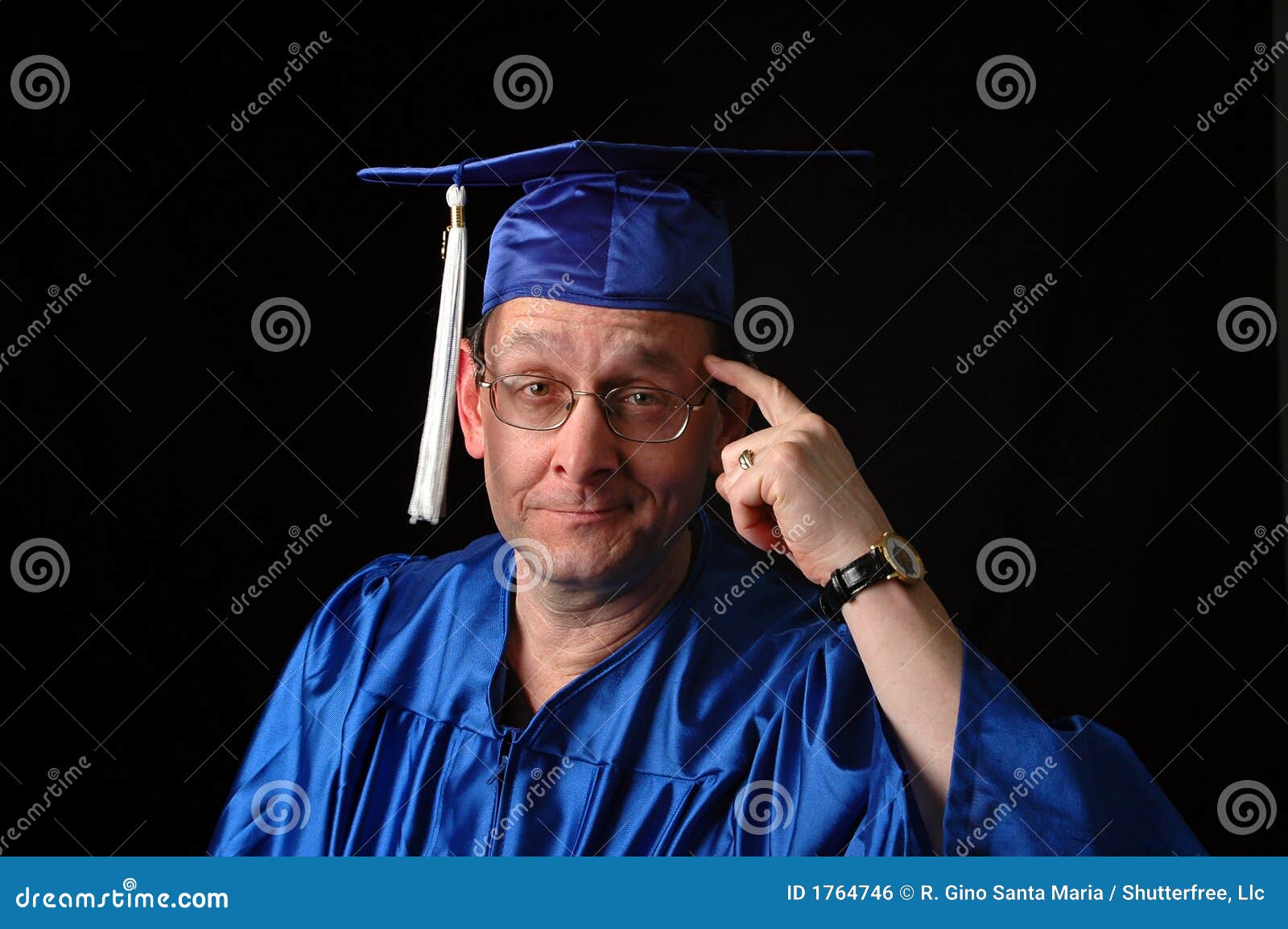 Professeur intelligent photo stock. Image du fête, université - 1764746