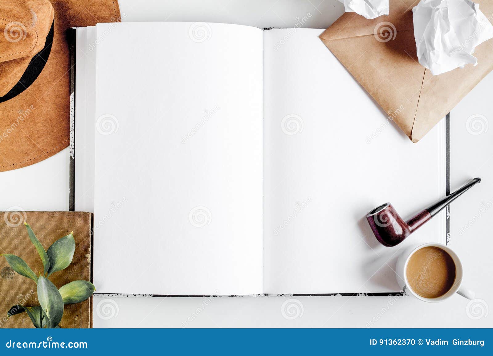 Profession Concept with Writer Tools on Work Desk Background Top View ...