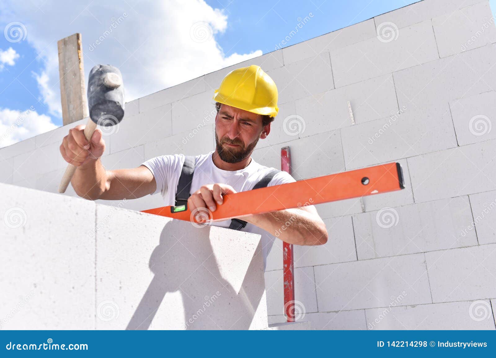 Profession Construction Worker - Work on a Building Site Construction ...