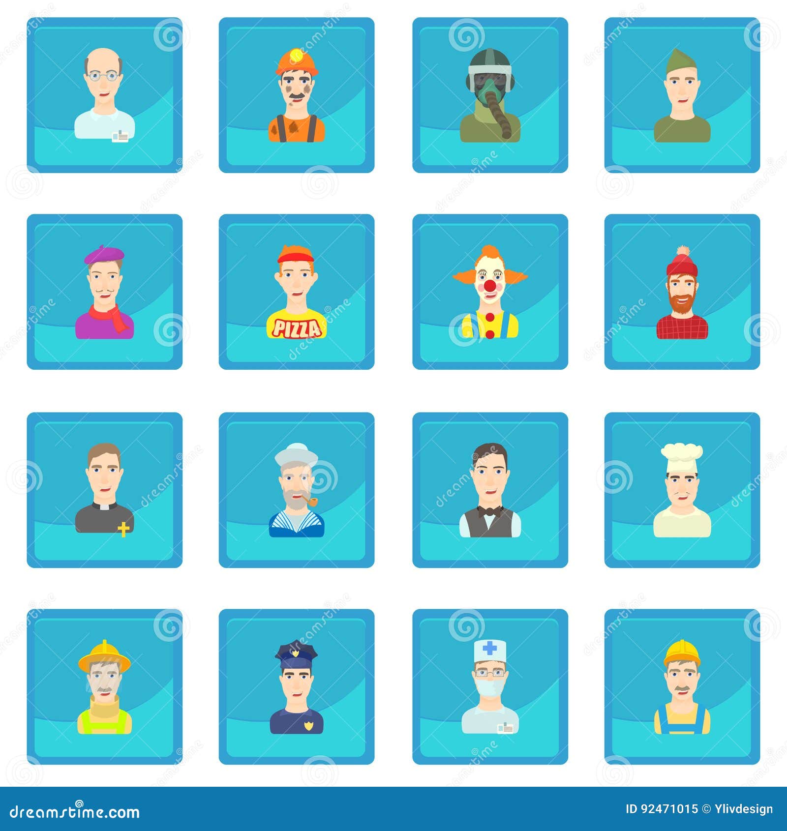 Profession icon blue app stock vector. Illustration of human - 92471015