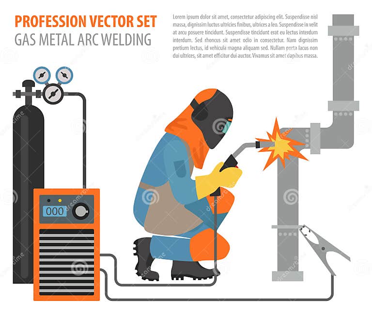 Profession And Occupation Set Metal Welding Equipment Gas Cutting