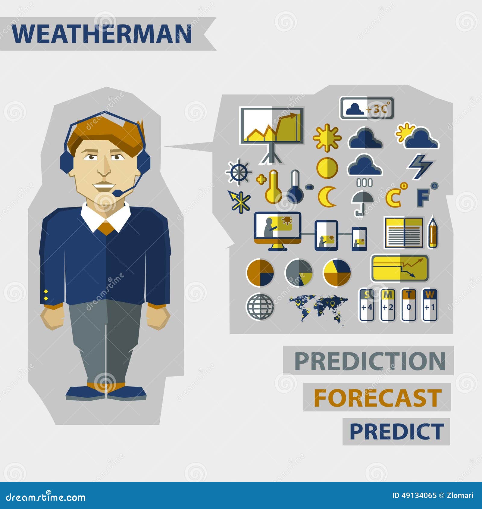 Weatherman Background Stock Illustrations – 62 Weatherman Background ...