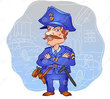 Profession. Policeman. stock vector. Illustration of people - 13102368