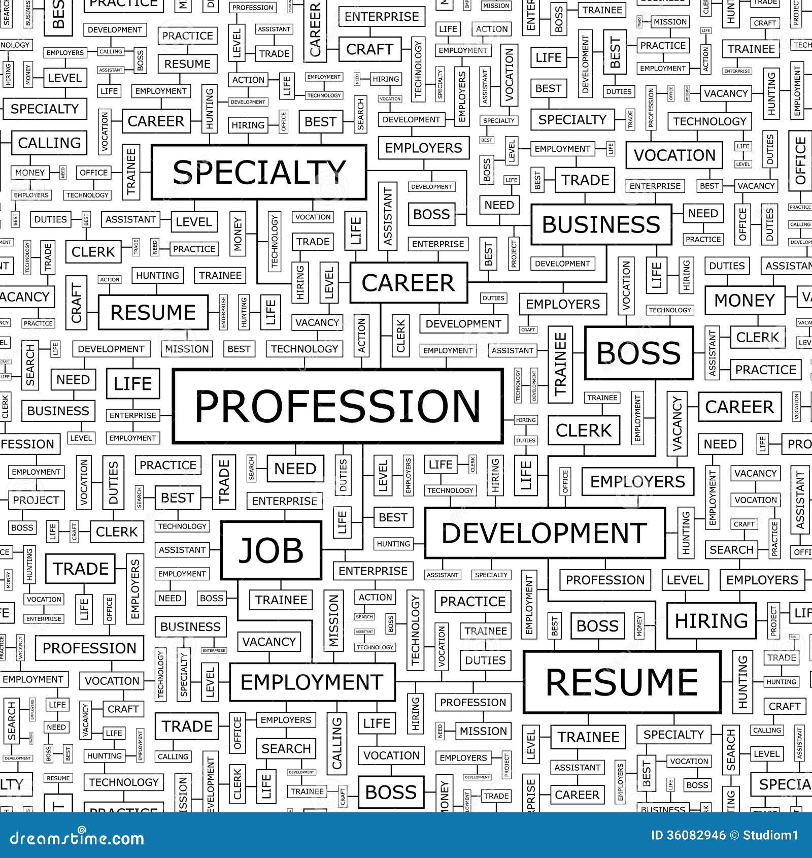 PROFESSION stock vector. Illustration of seamlessly, business - 36082946