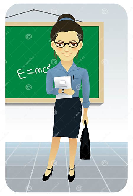 Profession Series: Teacher / Professor Stock Vector - Illustration of ...