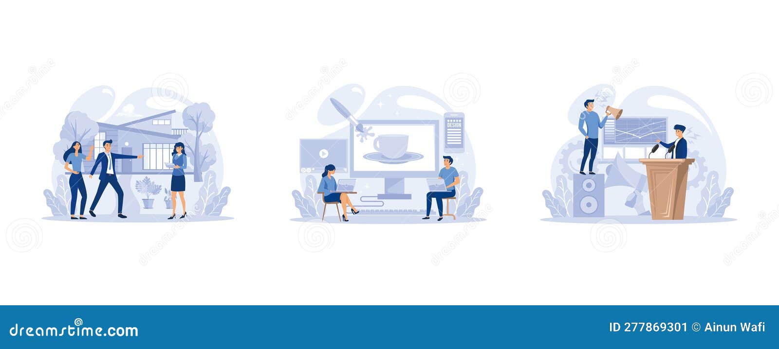 It Profession Set Programmer Write Software And Create Code For Computer Stock Vector